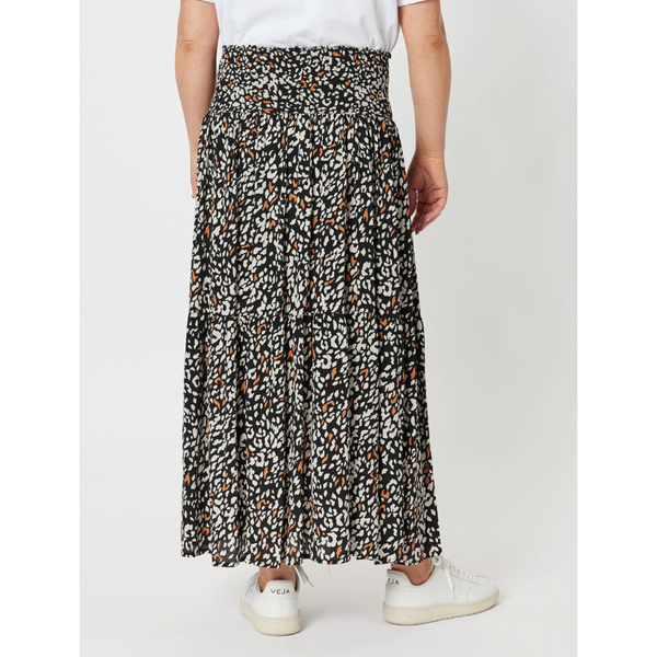 Ella Animal Print Skirt - Vanilla House Coorparoo