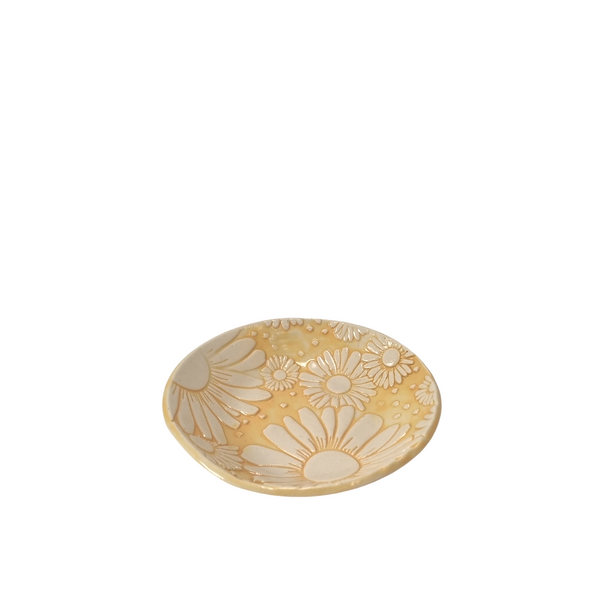 Daisy Ceramic Bowl Yellow - Vanilla House Coorparoo